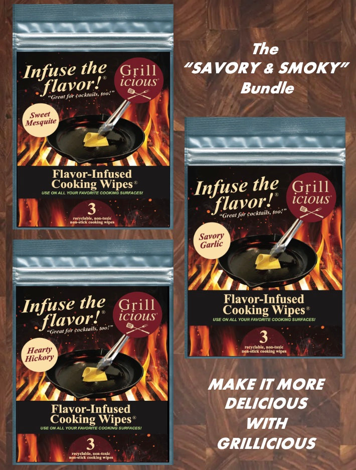 Grillicious Flavor-Infused Cooking Wipes - THE BUNDLES – Grillicious ...